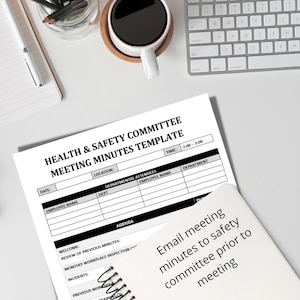 Safety Committee Meeting Minutes Template (digital Download) - Etsy