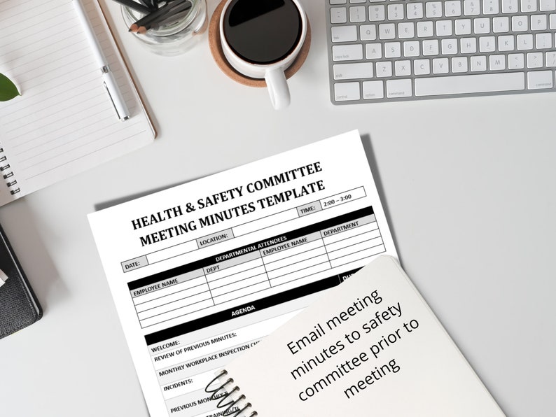 Safety Committee Meeting Minutes Template (digital Download) - Etsy