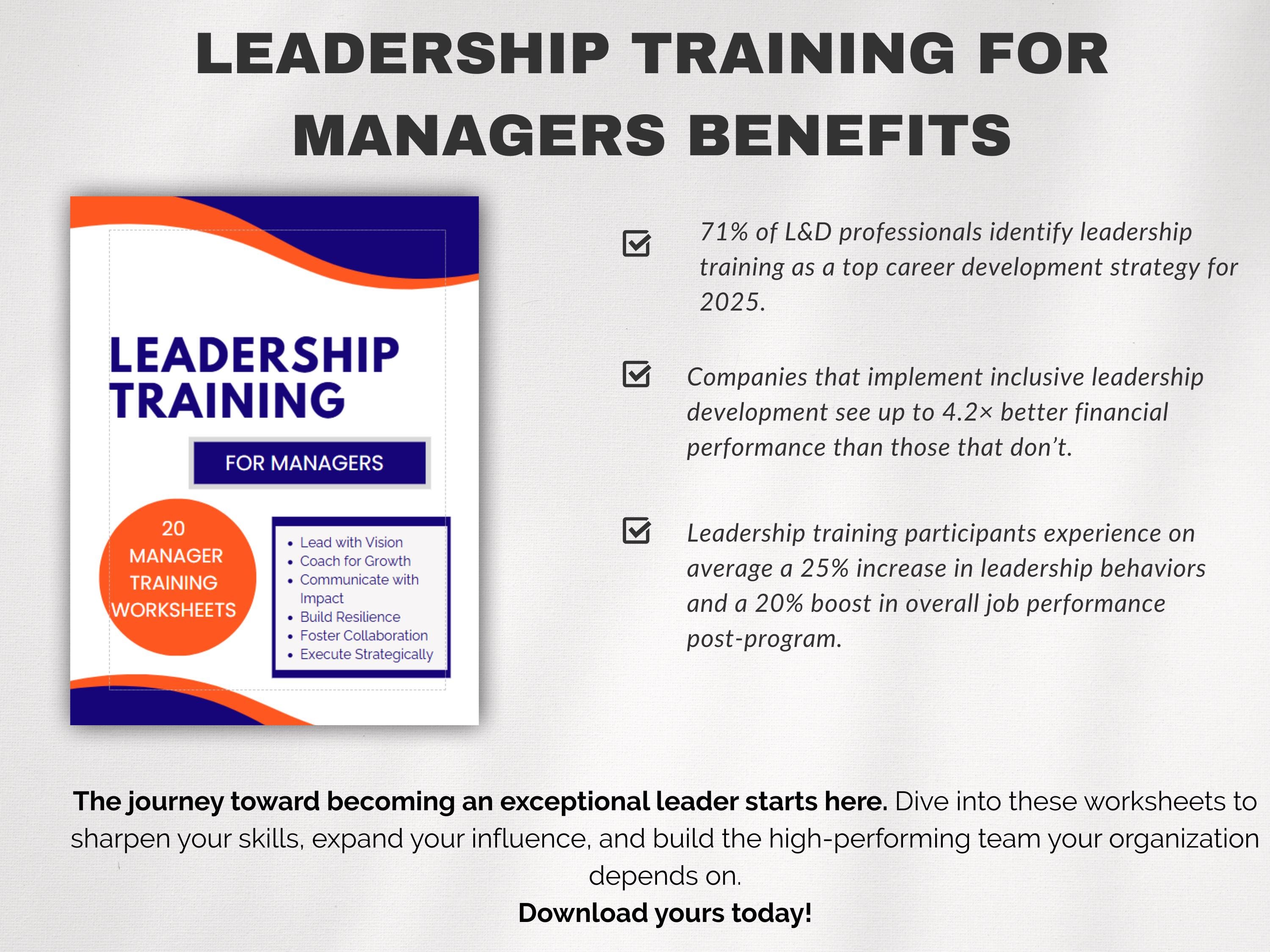 Leadership Training Workbook for Managers: Employee Development ...