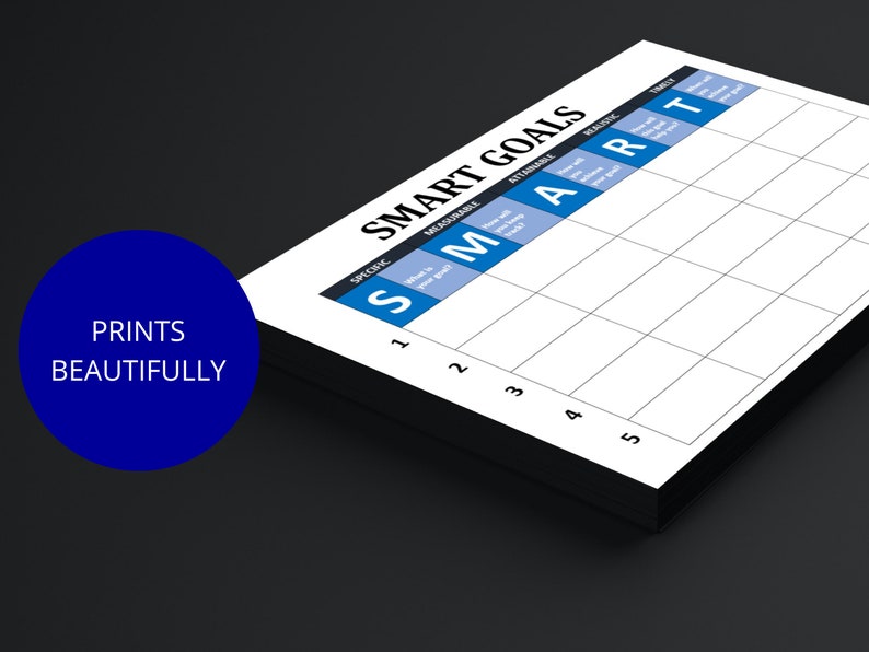 SMART Goals Template: Employee Performance Appraisal (MS Word) - Etsy