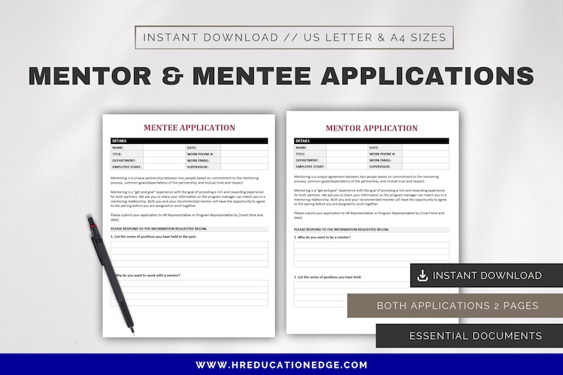 Mentorship Program Toolkit: Mentor & Mentee Resources (digital Download ...