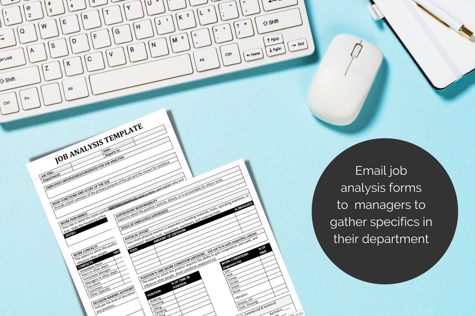 Job Analysis Template: HR Job Description Tool (digital Download) - Etsy