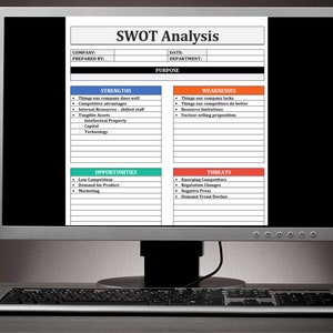 HR SWOT Analysis - Editable Word Doc for Small Business Strategy - Etsy