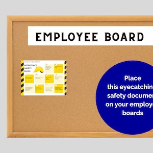 Employee Safety Rules Template: HR Safety Training (editable Word ...