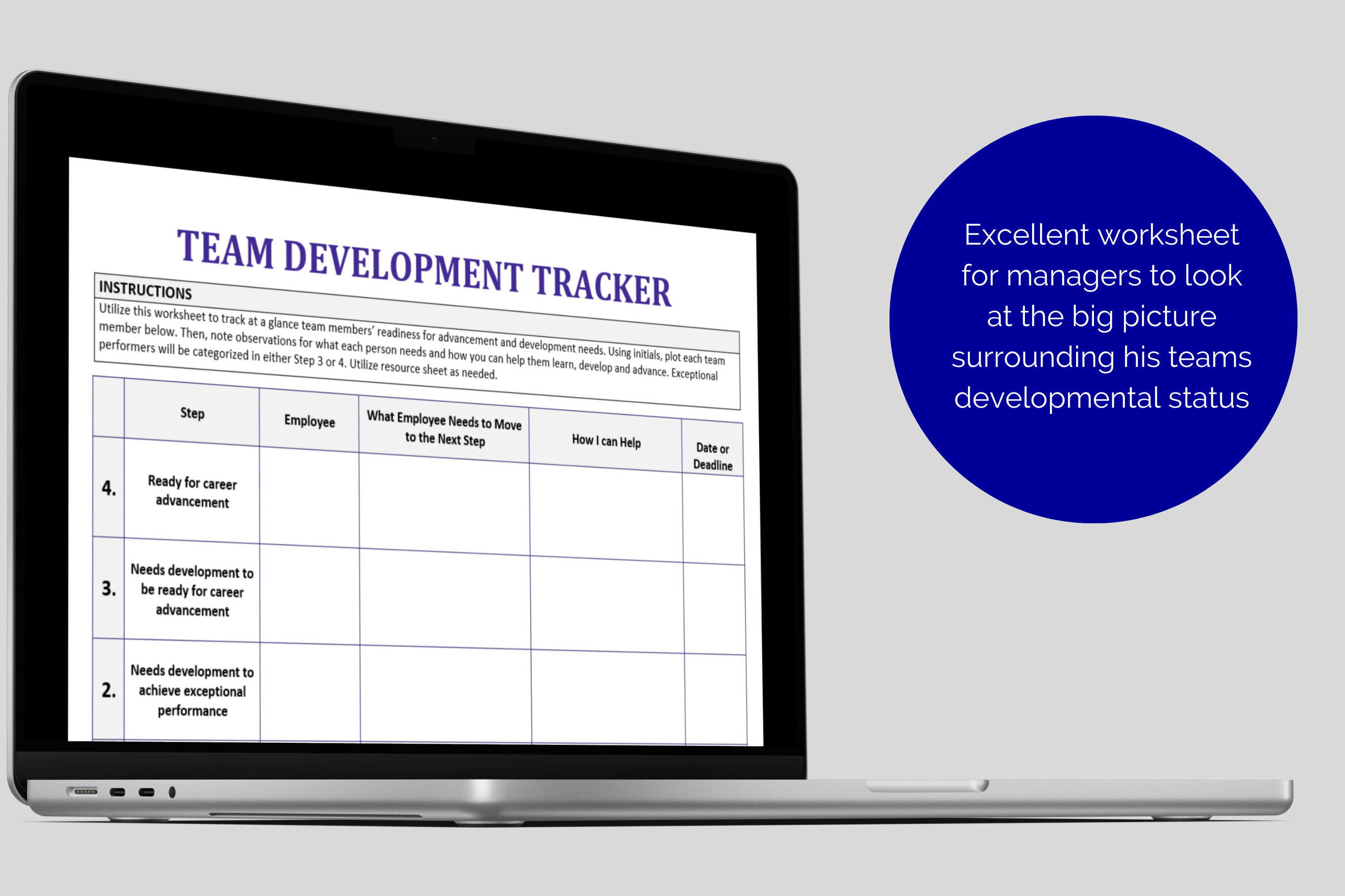 Team Development Planning Tracker Worksheet Manager Planning Worksheet ...