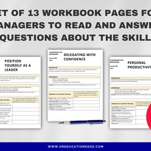 Leadership Coaching for Managers Workbook: Development Worksheets ...