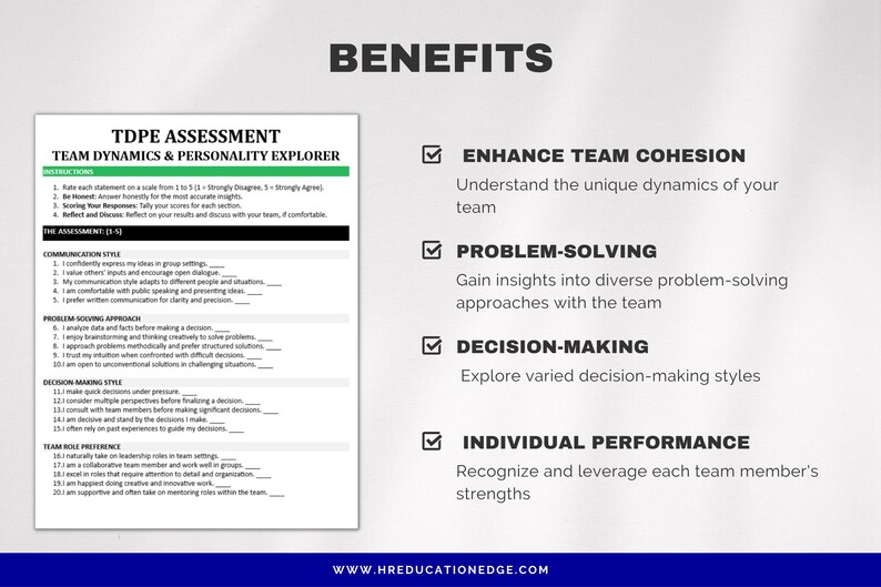 Team Dynamics & Personality Explorer: HR Team Building Tool (digital ...