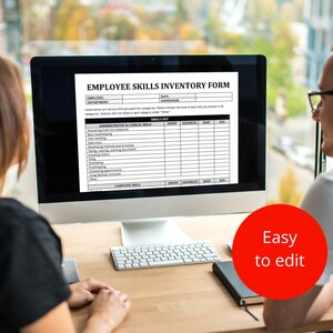 Employee Skills List: HR Template, Career Development (editable Word ...