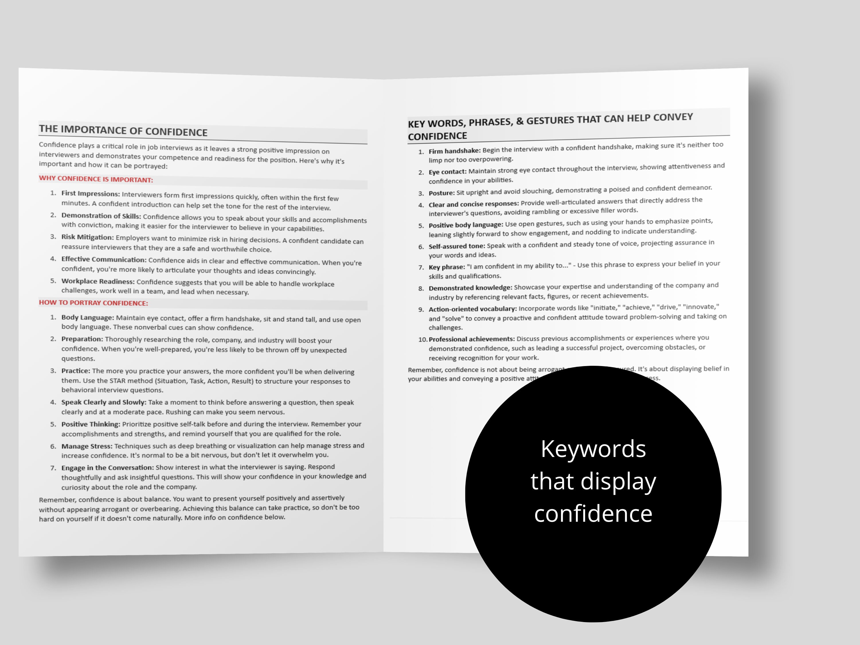 Interview Prep Worksheets: Behavioral Interview, STAR Method, Interview ...