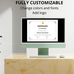 Editable Employee Training Certificate Template (MS Word, A4 & US ...