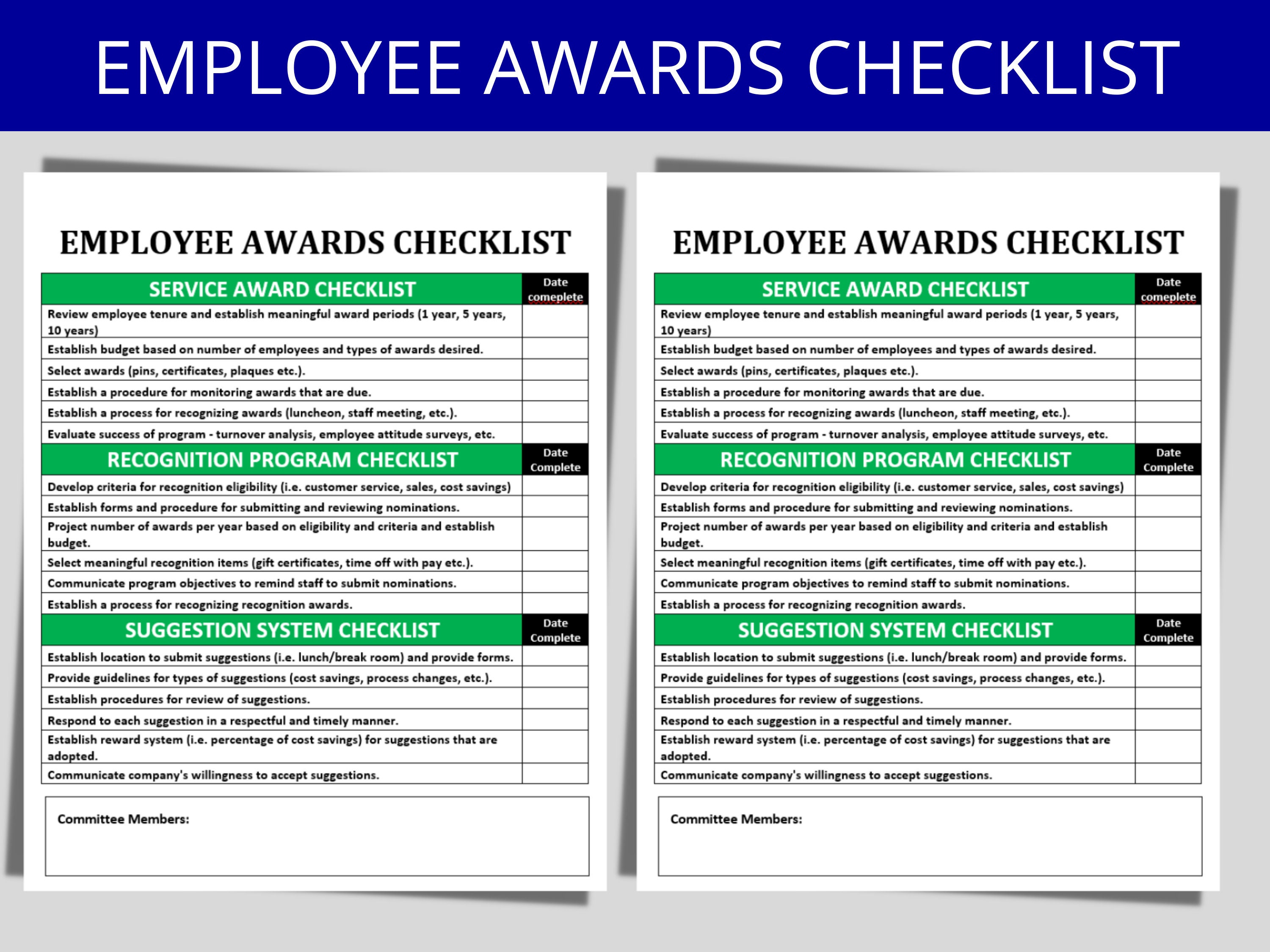 Employee Award Templates Employee Award Templates