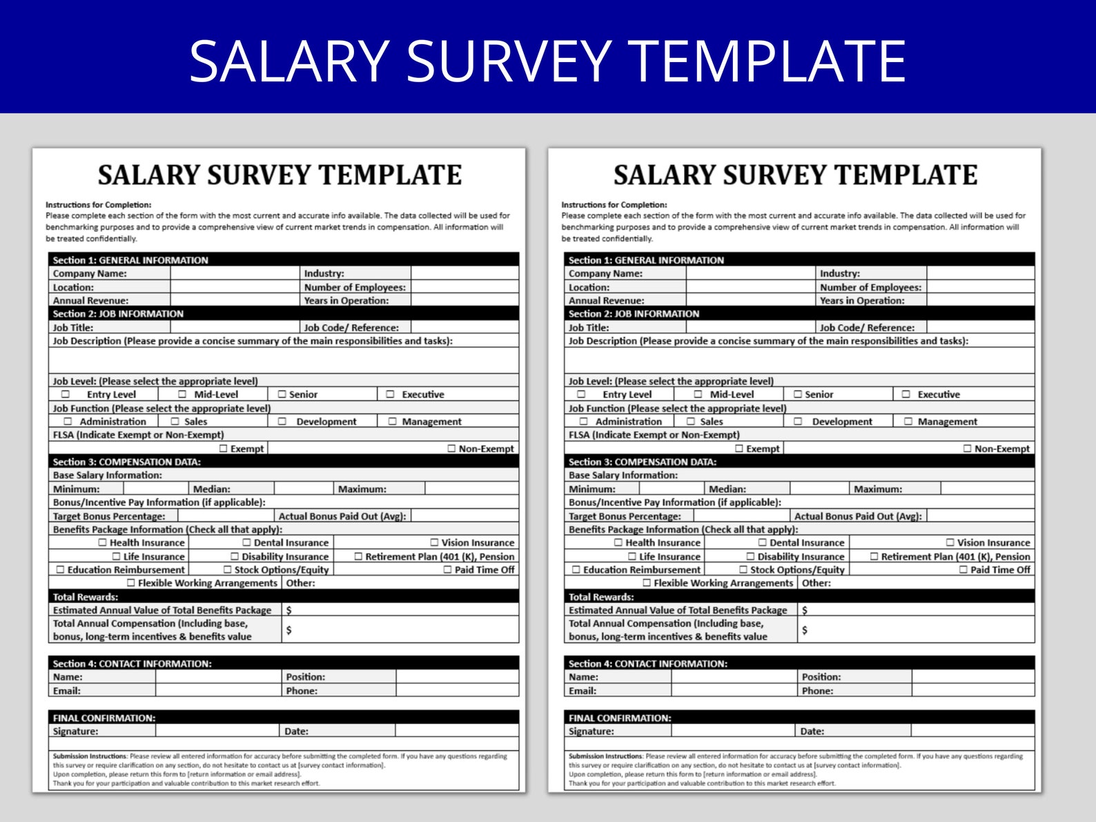 Salary Survey | Compensation Data | Market Analysis | Employee Wage ...