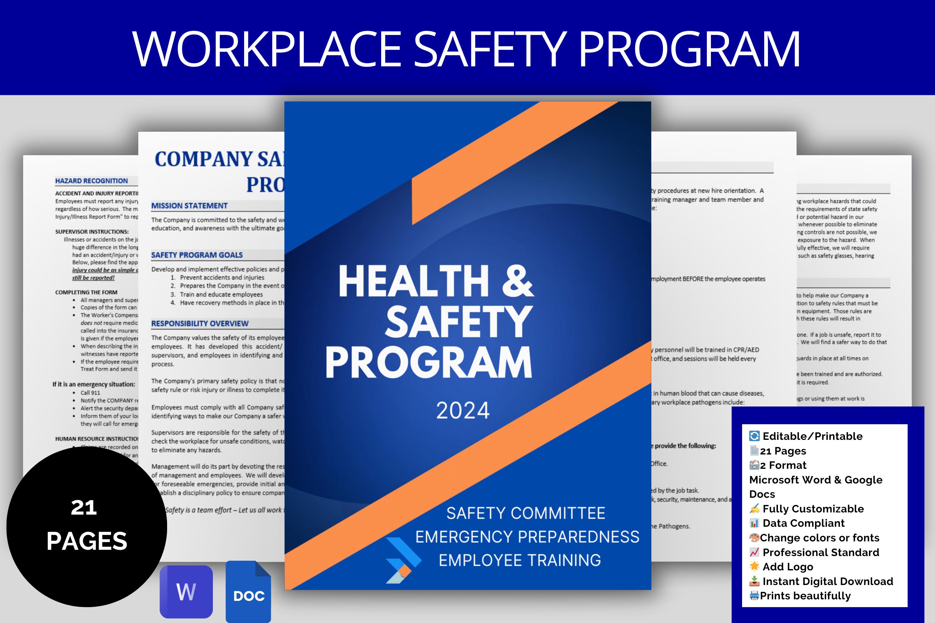 Workplace Safety Program: Employee Incident Reporting, OSHA Compliant ...
