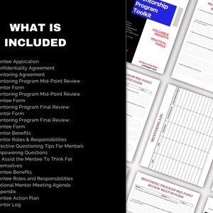 Mentoring Program Toolkit: Mentor Mentee Resources & Worksheets, SMART ...