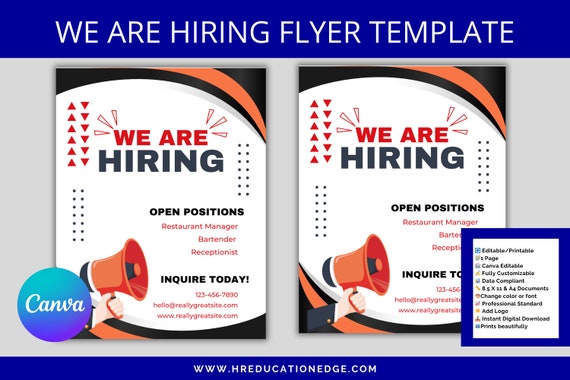 Now Hiring Poster Template