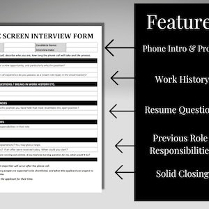 Phone Interview Questions Template | Prescreen Telephone Interviewing ...