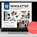Editable Company Newsletter Template: Employee Recognition (canva) - Etsy