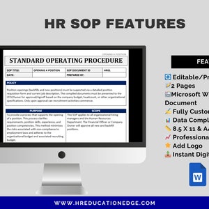 SOP Template: Standard Operating Procedure for HR (digital Download) - Etsy