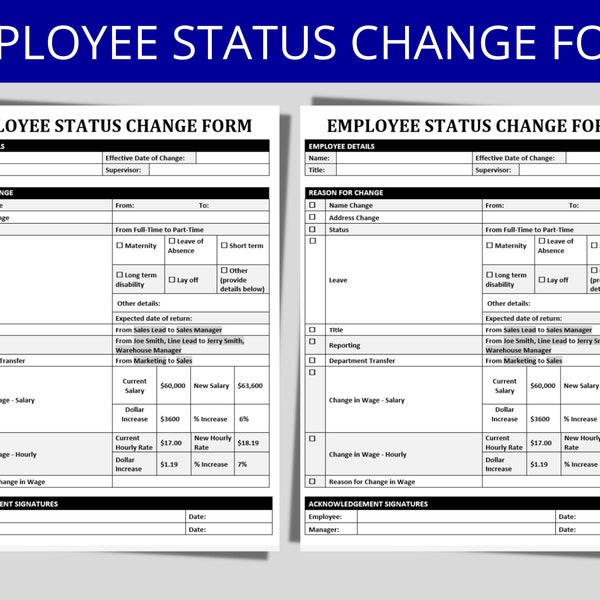Employee Status Change - Etsy