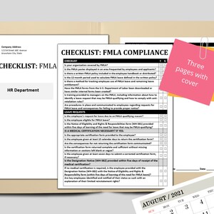 FMLA Compliance Checklist: Editable HR Template (digital Download) - Etsy