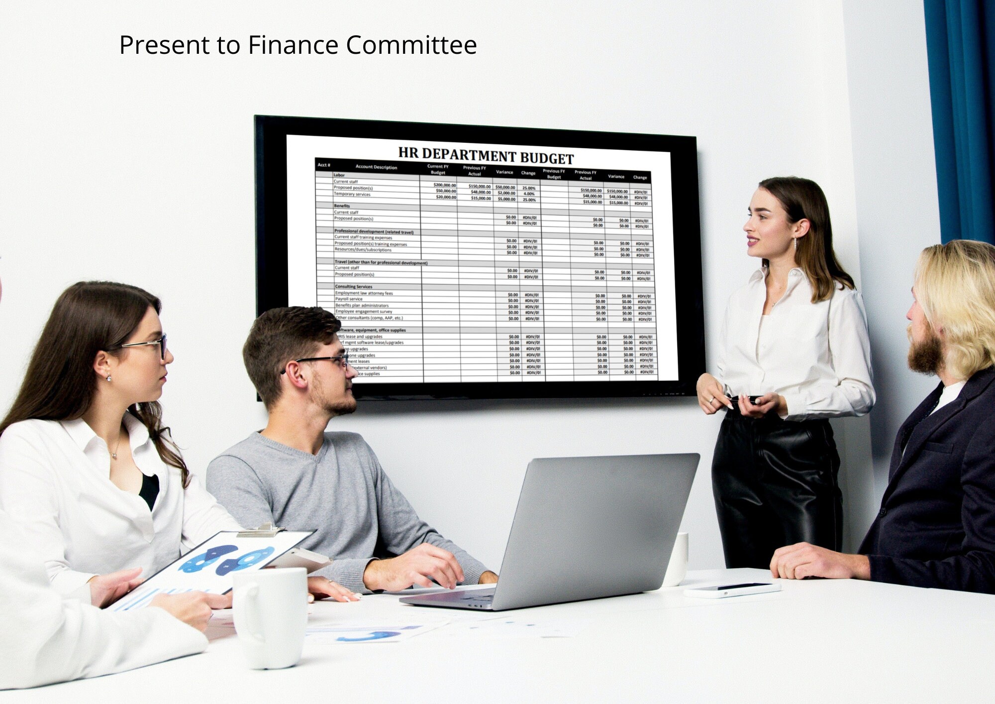 HR Budget Template: Editable Excel Spreadsheet for Effective Human ...
