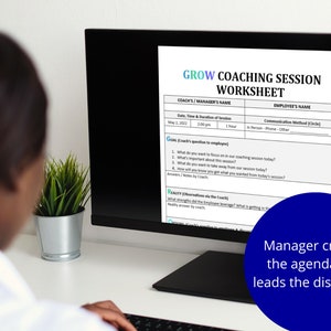 Employee Coaching Worksheet: GROW Model, HR Template (word, Excel ...