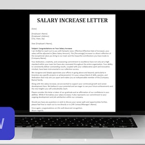 Salary Increase Letter Template: HR Form, Employee Compensation ...