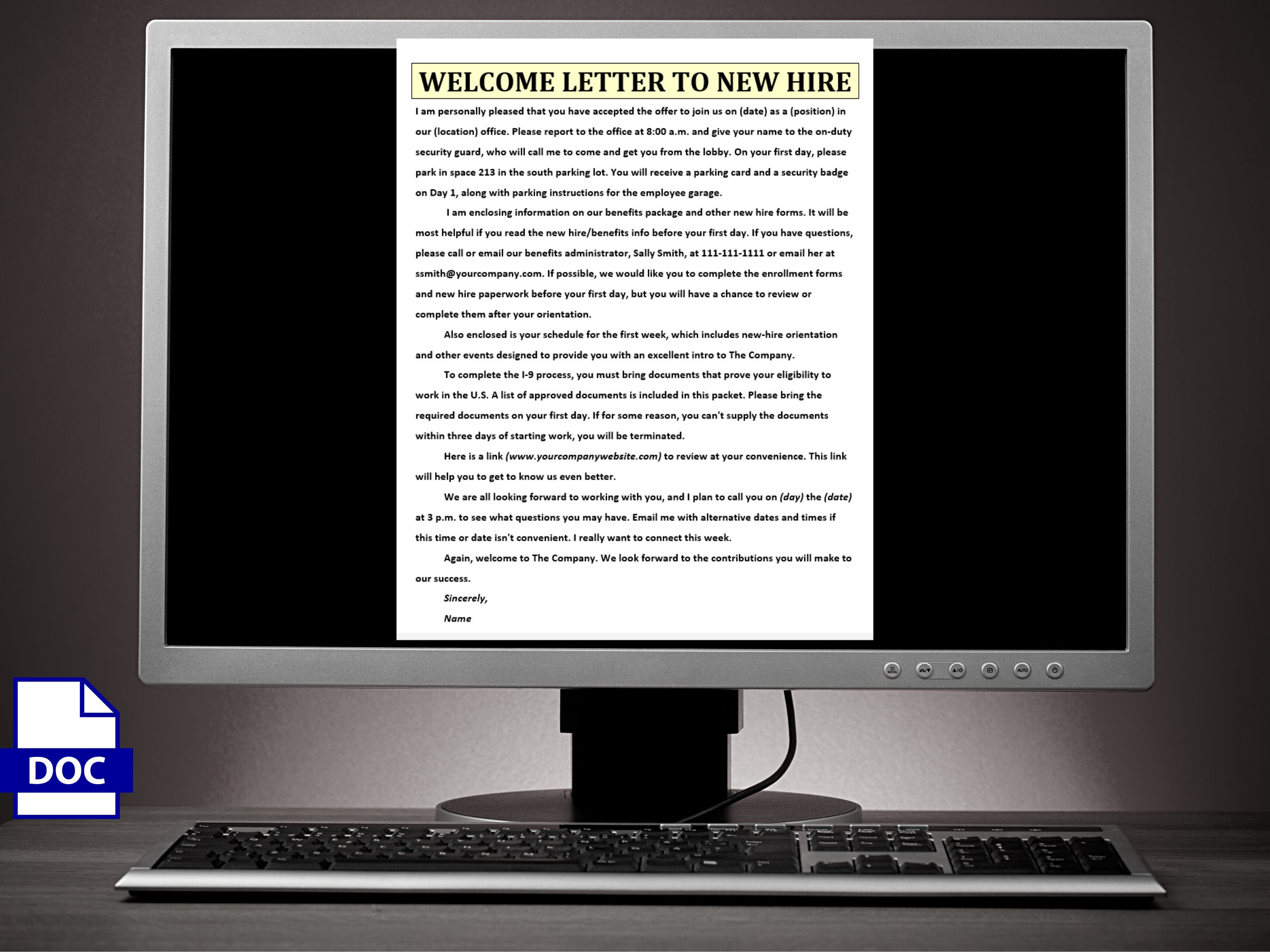 New Employee Welcome Letter: HR Onboarding Letter for New Hire - Etsy