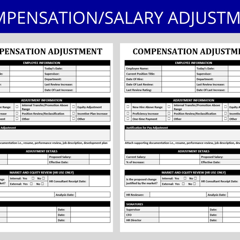 Salary Scale Template - Etsy