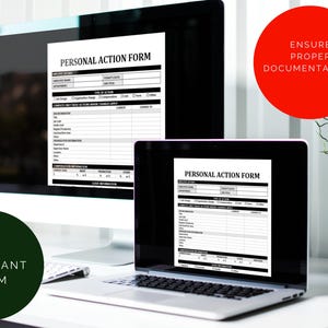 Personal Action Form: Employee Status Change HR Template (digital ...