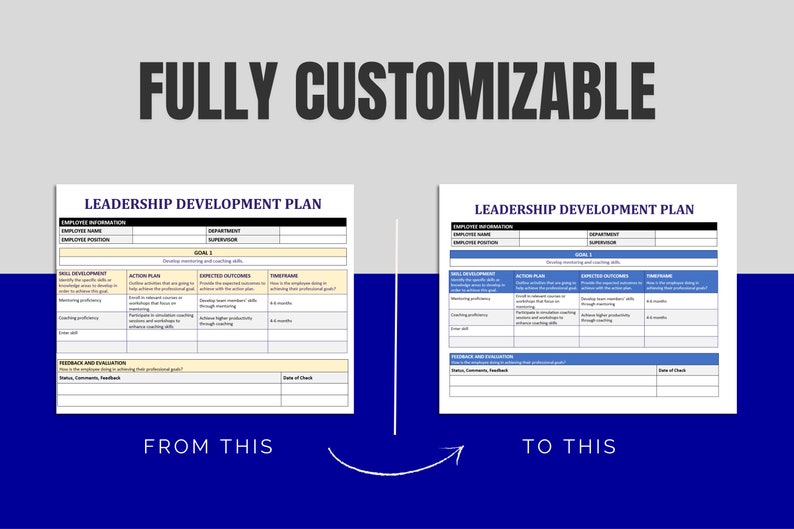 Leadership Development Plan Employee Leadership Goals & Skills Leader ... Leadership Development Plan Employee Leadership Goals & Skills Leader ...