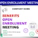 Open Enrollment Benefits Meeting Template: Editable HR Form (MS Word, Digital Download) - Etsy