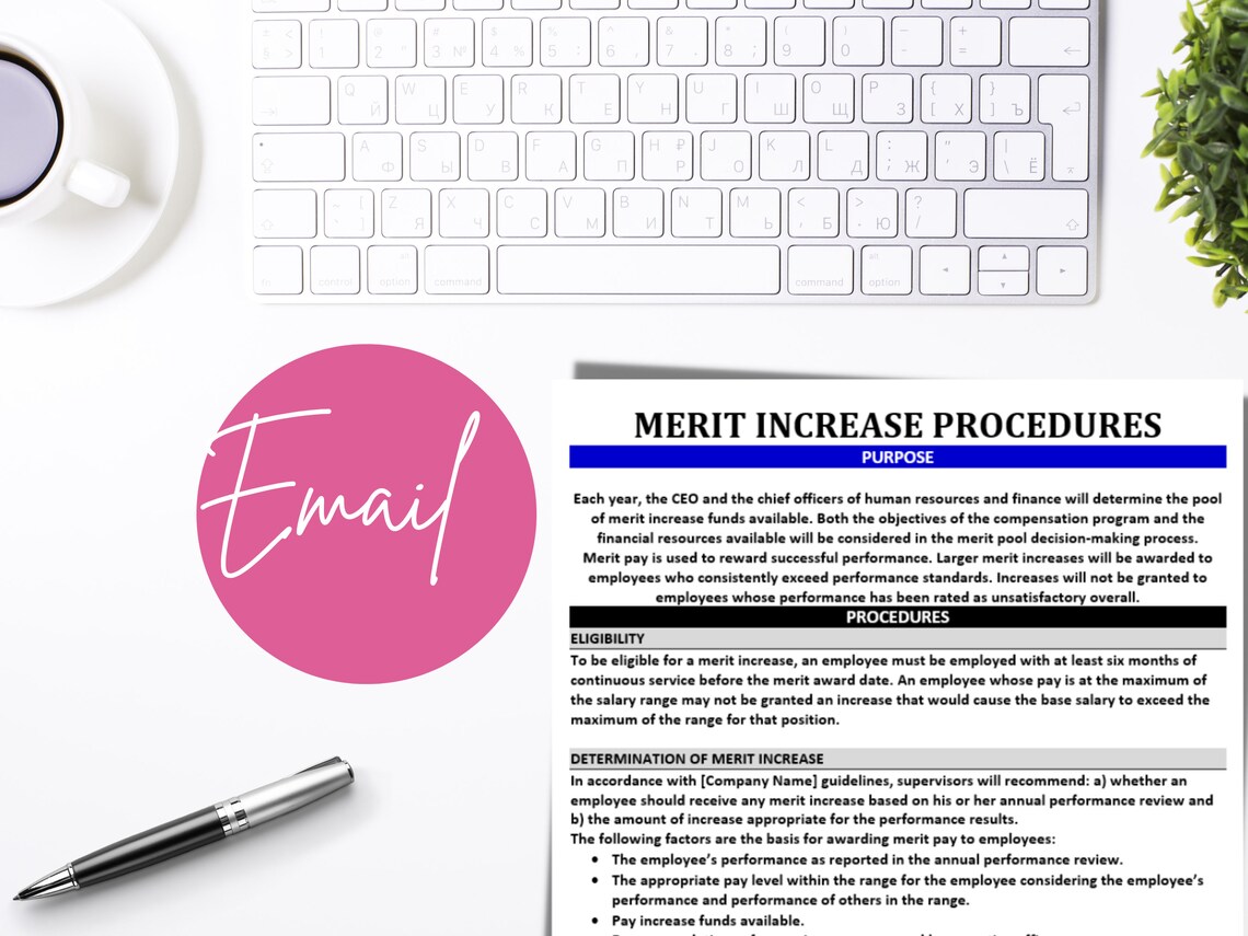 Merit Increase Policy. MS Editable Word Template. Human - Etsy