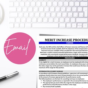 Merit Increase Policy Template: Editable HR Form (MS Word) - Etsy