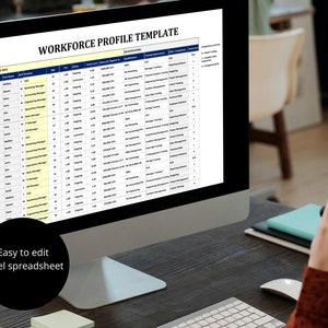 Workforce Profile Template: Workforce Planning, Employee Skills, Gap ...