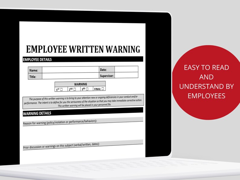 Employee Disciplinary Forms: HR Warning Notice & PIP Templates (digital ...