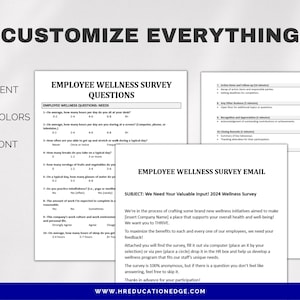 Employee Wellness Survey | Employee Benefits | Input & Feedback | Work ...
