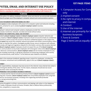 Official Policy for Computer Use, Email & Internet Safety: Workplace ...