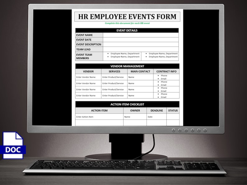 HR Event Planning Template: Employee Appreciation, Staff Celebration ...