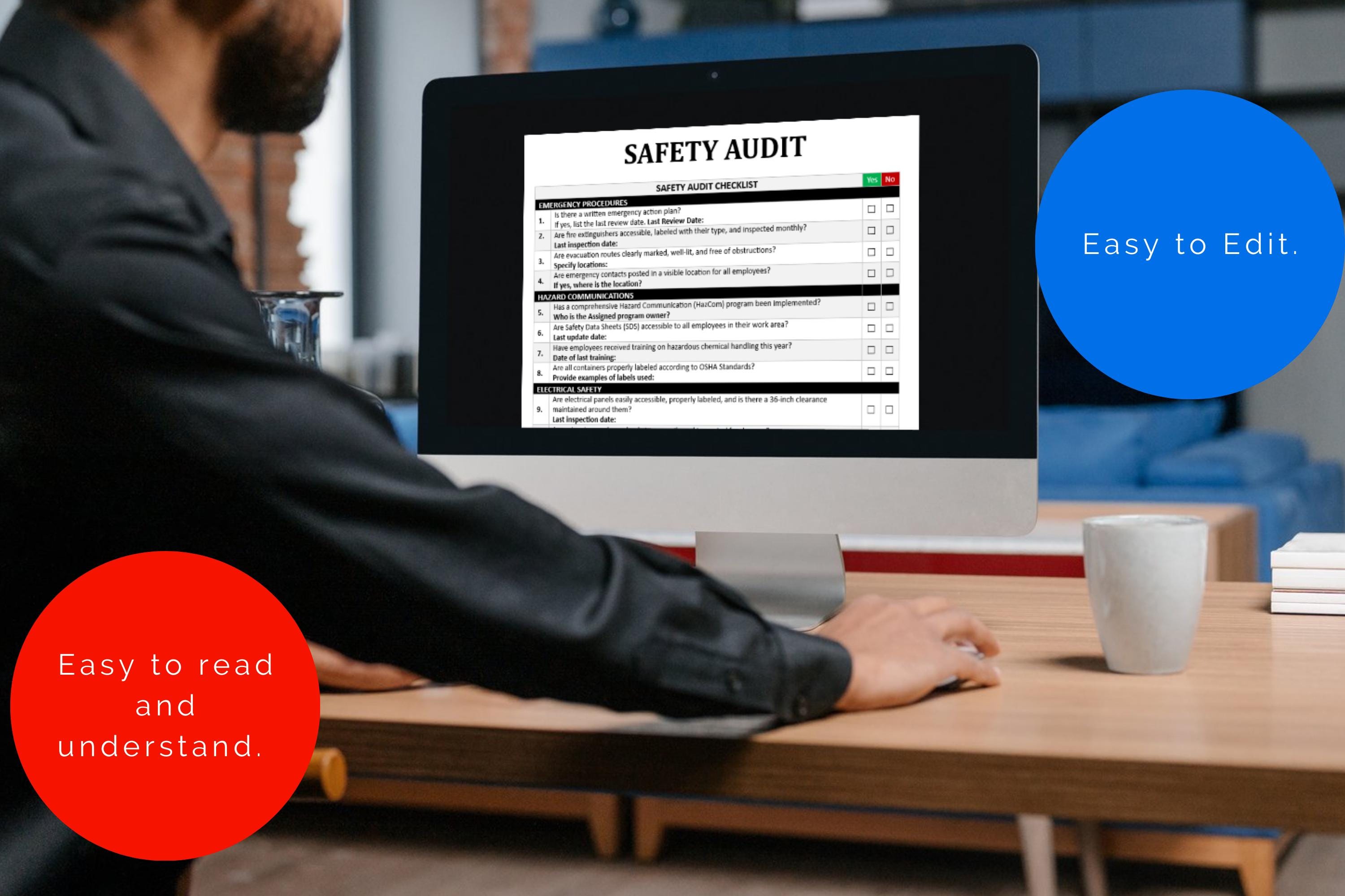 Safety Audit Checklist: OSHA Compliance Template (digital Download) - Etsy