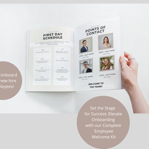 Editable New Hire Welcome Kit: Employee Onboarding Handbook (canva ...