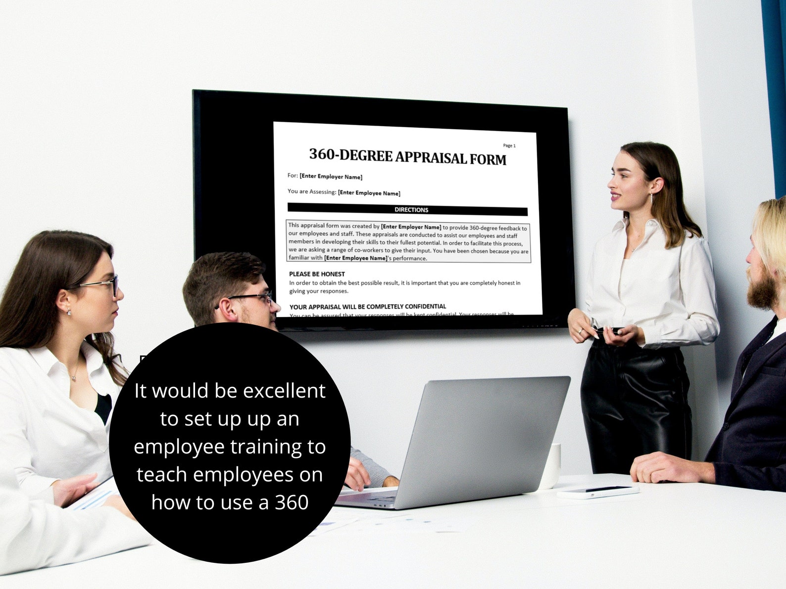 Editable 360 Performance Review Template Comprehensive HR Tool for ...