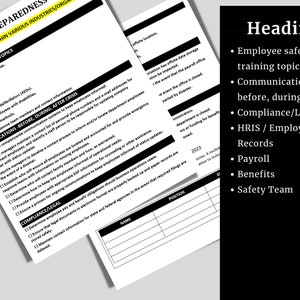 Comprehensive Emergency Preparedness and Response Plan | HR Safety Plan ...