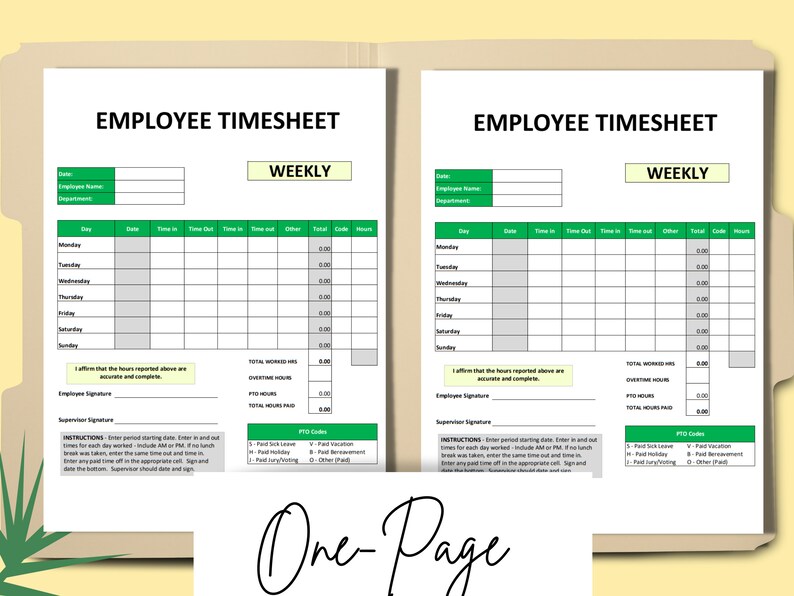 Weekly Time Sheet Template Editable Excel Employee Timesheet - Etsy UK
