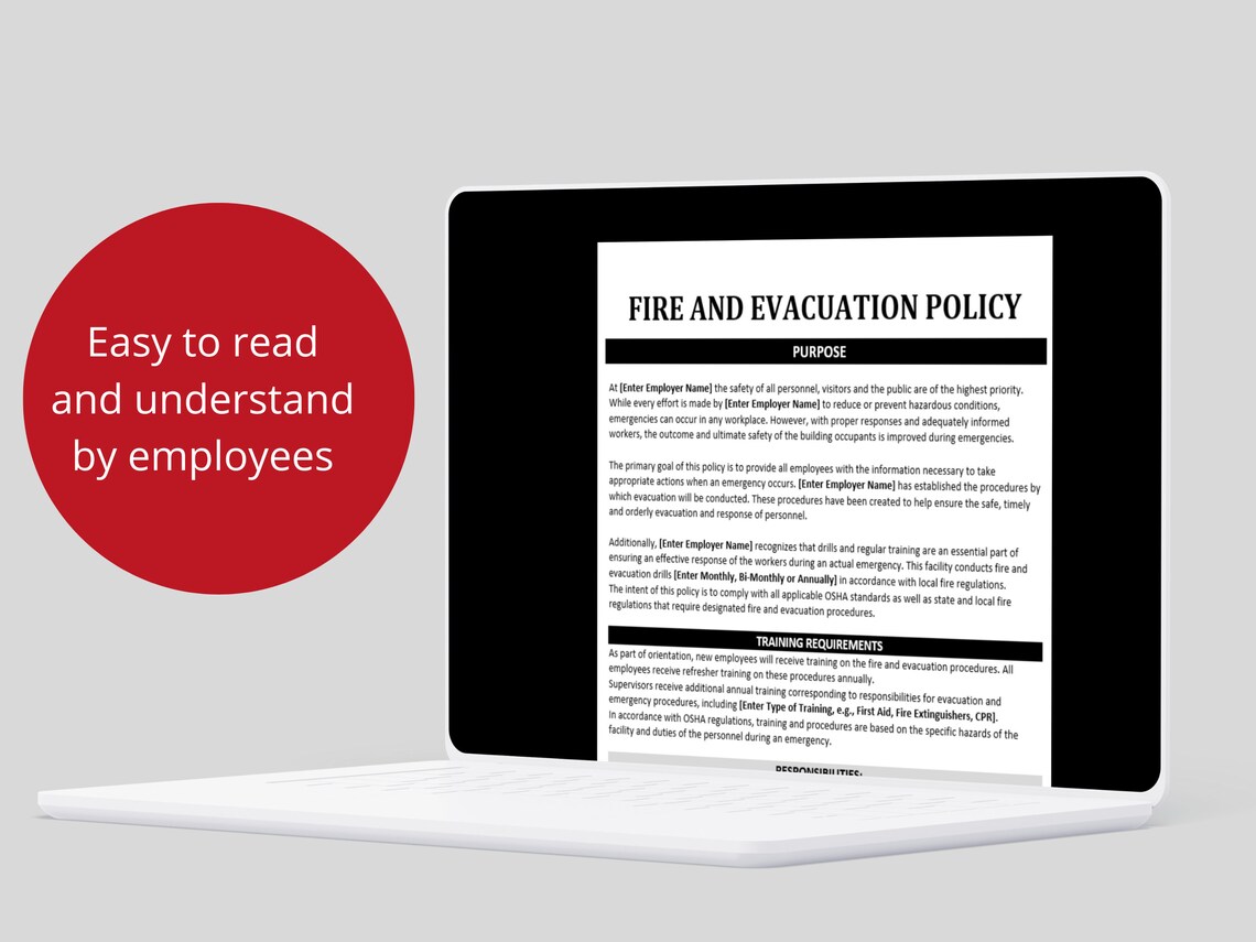 Essential Safety Templates HR Bundle Editable MS Word OSHA - Etsy