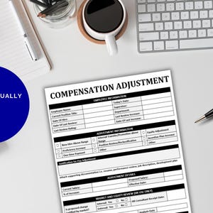 Compensation Adjustment Form: Salary Change Request (digital Download ...