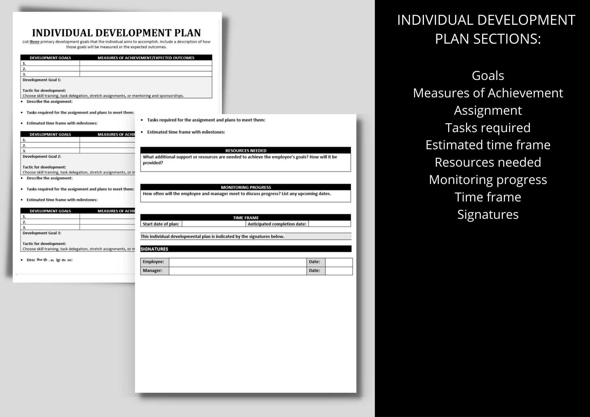 Personal Development Plan Template Word Document