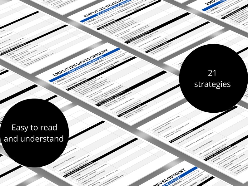 Manager Training Worksheets | Management Template | New Development ...