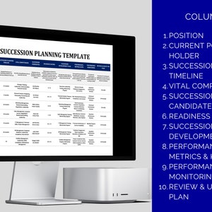 Succession Planning Template: Leadership Development (excel & Google ...