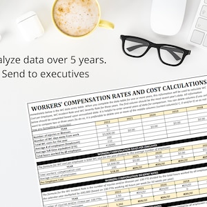 Workers Compensation Calculator: HR Excel Template (digital Download - Etsy